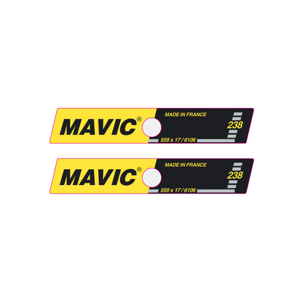 Mavic 238 32H Rim Decals c1997 – Re-Rides