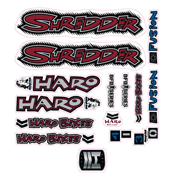 1996 Haro Shredder BMX decal set – Re-Rides