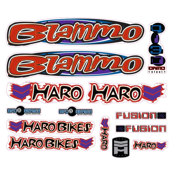1997 Haro Blammo BMX decal set – Re-Rides