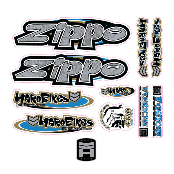 1999 Haro Zippo BMX decal set – Re-Rides