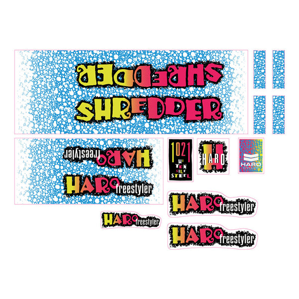 1989 Haro Shredder BMX decal set – Re-Rides