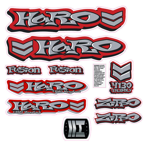 2001 Haro Zippo BMX decal set – Re-Rides