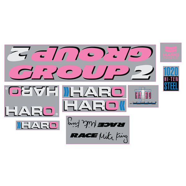 1989 Haro Group 2 Mike King Signature BMX decal set – Re-Rides