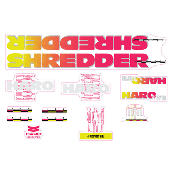 1990 Haro Shredder BMX decal set – Re-Rides
