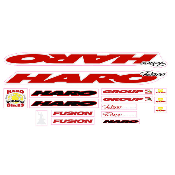 1994 Haro Group 1 Ti decal set for BMX – Re-Rides