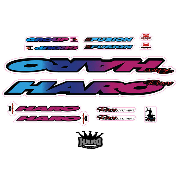 1995 Haro Group 1 Si decal set for BMX – Re-Rides