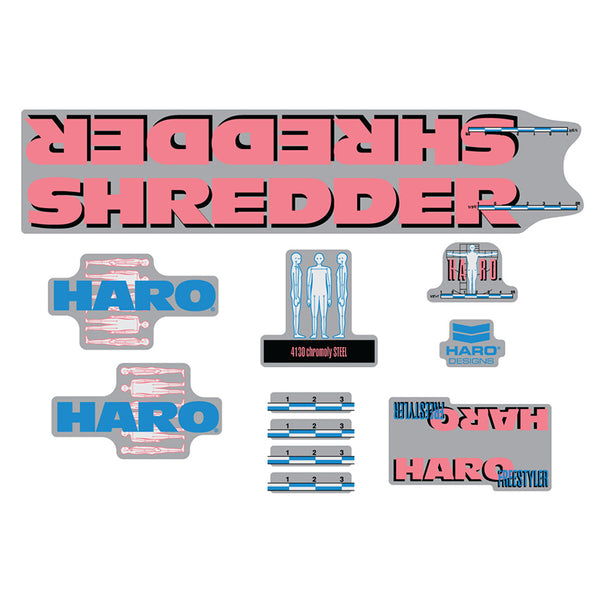 1990 Haro Shredder BMX decal set – Re-Rides